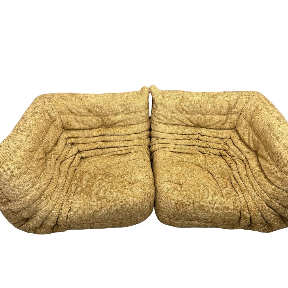 Set of Vintage Yellow Two Corners Modular Sofa from Ligne Roset Togo ...