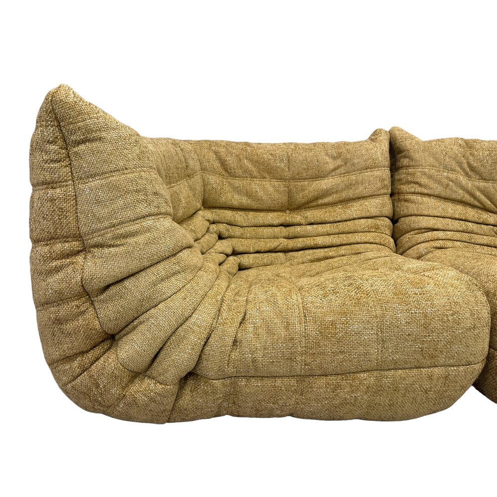 Set of Vintage Yellow Two Corners Modular Sofa from Ligne Roset Togo ...