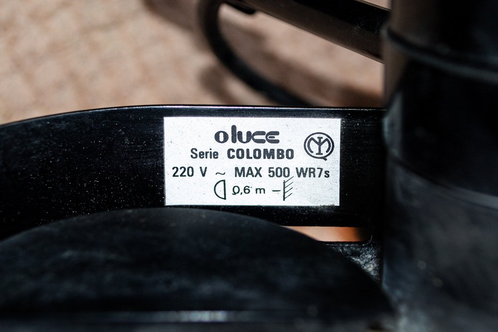 Vintage Italian 761 Colombo Lamp by Joe Colombo for Oluce, 1972 for ...