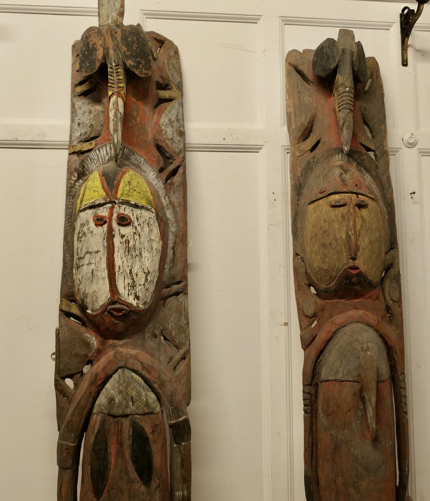 Very Tall African Marriage Figure Panels, 1800s, Set of 2 for sale at ...