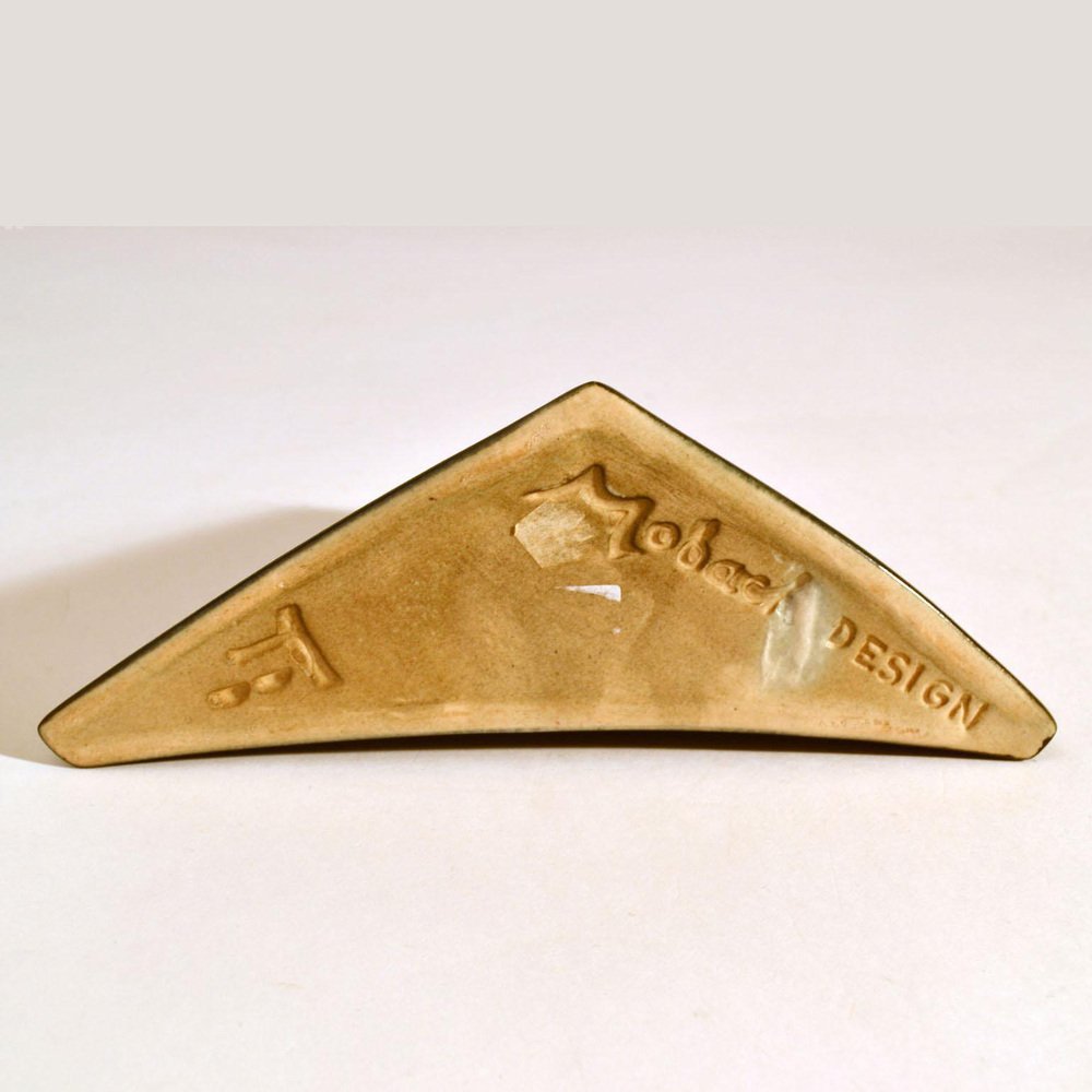 Minimalist Triangular Black and White Ceramic Bowls and Vases, 1980s ...