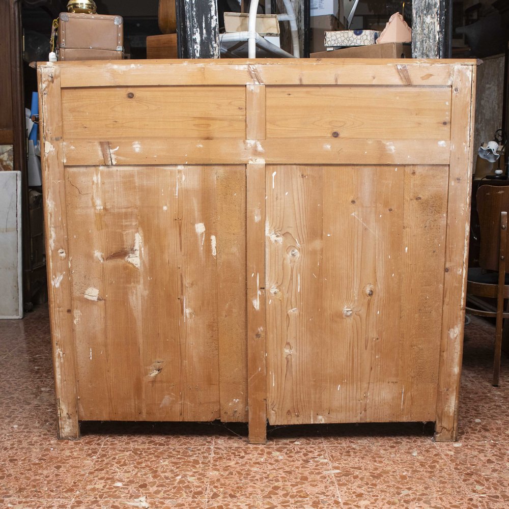 Art Nouveau Sideboard Bookcase with Flap-Openable Lectern, Italy for ...