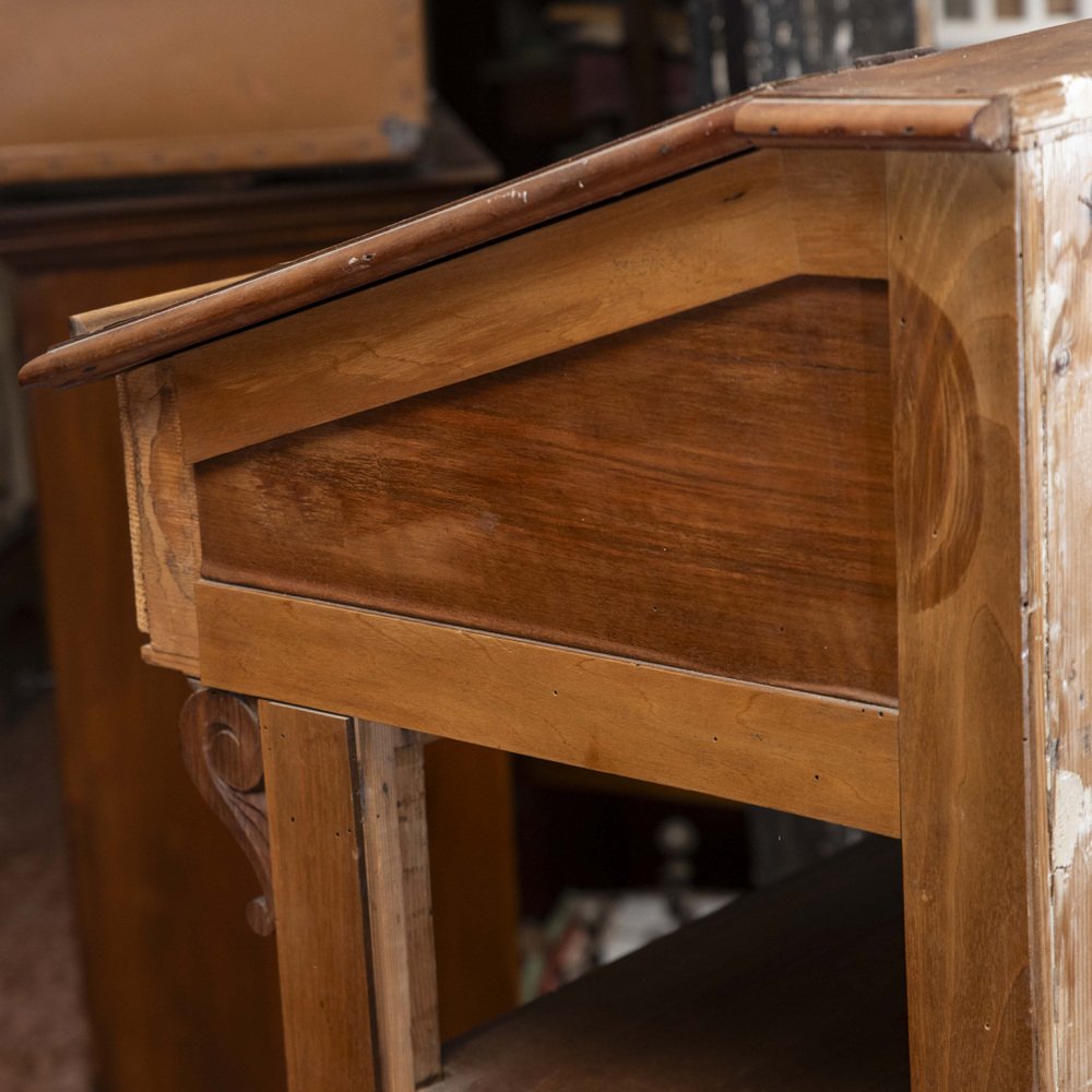 Art Nouveau Sideboard Bookcase with Flap-Openable Lectern, Italy for ...