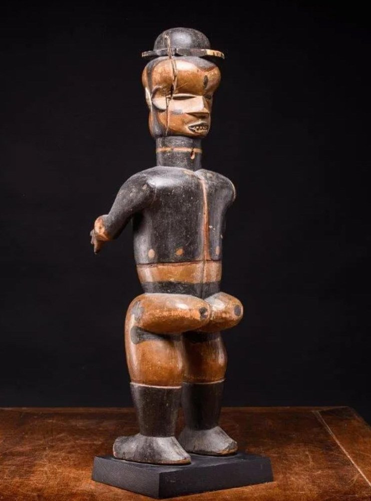Nigerian Ibibio Anthropomorphic Standing Male Janus Figure for sale at ...