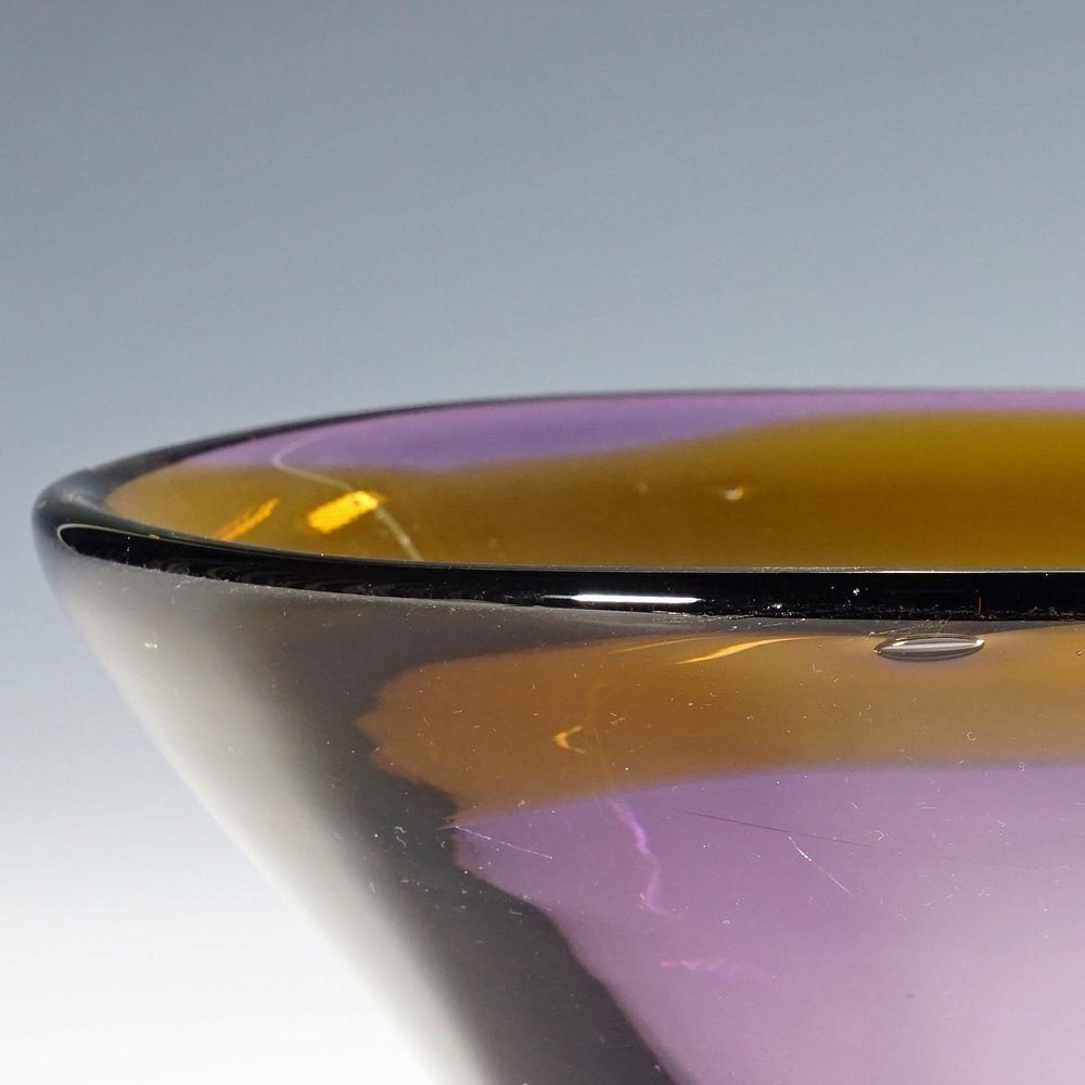 Art Glass Bowl by Willy Johannsen for Hadeland, 1957 for sale at Pamono
