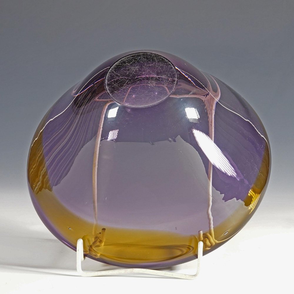 Art Glass Bowl by Willy Johannsen for Hadeland, 1957 for sale at Pamono