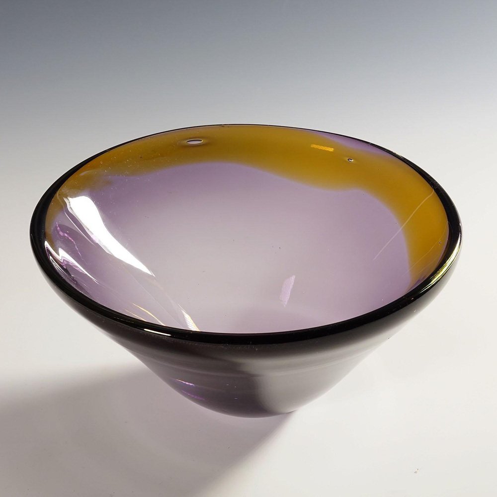 Art Glass Bowl by Willy Johannsen for Hadeland, 1957 for sale at Pamono