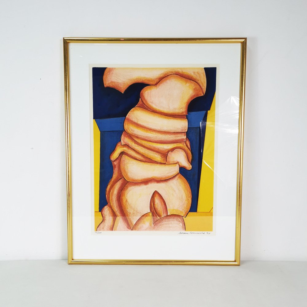 Allan Schmidt, Abstract Figure, Color Lithograph, 1971 for sale at Pamono