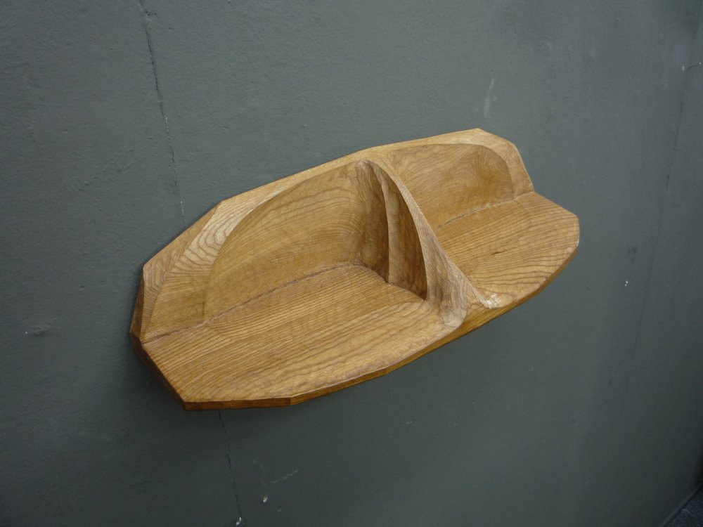 Anthroposophical Walnut Wall Shelf in the style from Rudolf Steiner ...