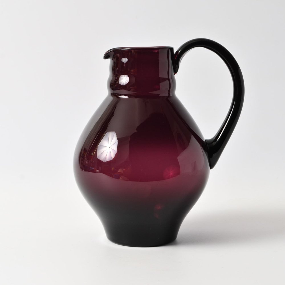Art Deco Purple Glass Jug by Andries Dirk Copier for Royal Leerdam ...