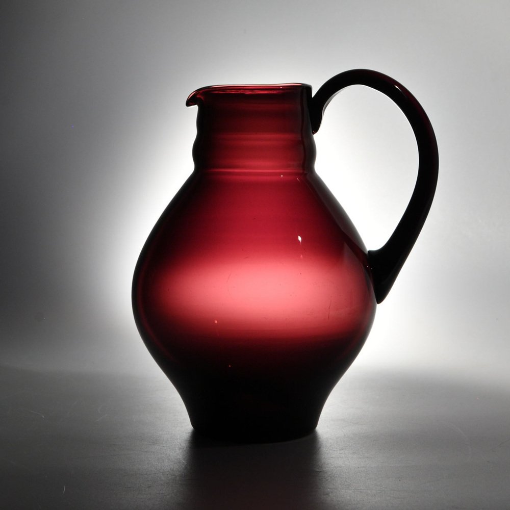 Art Deco Purple Glass Jug by Andries Dirk Copier for Royal Leerdam ...