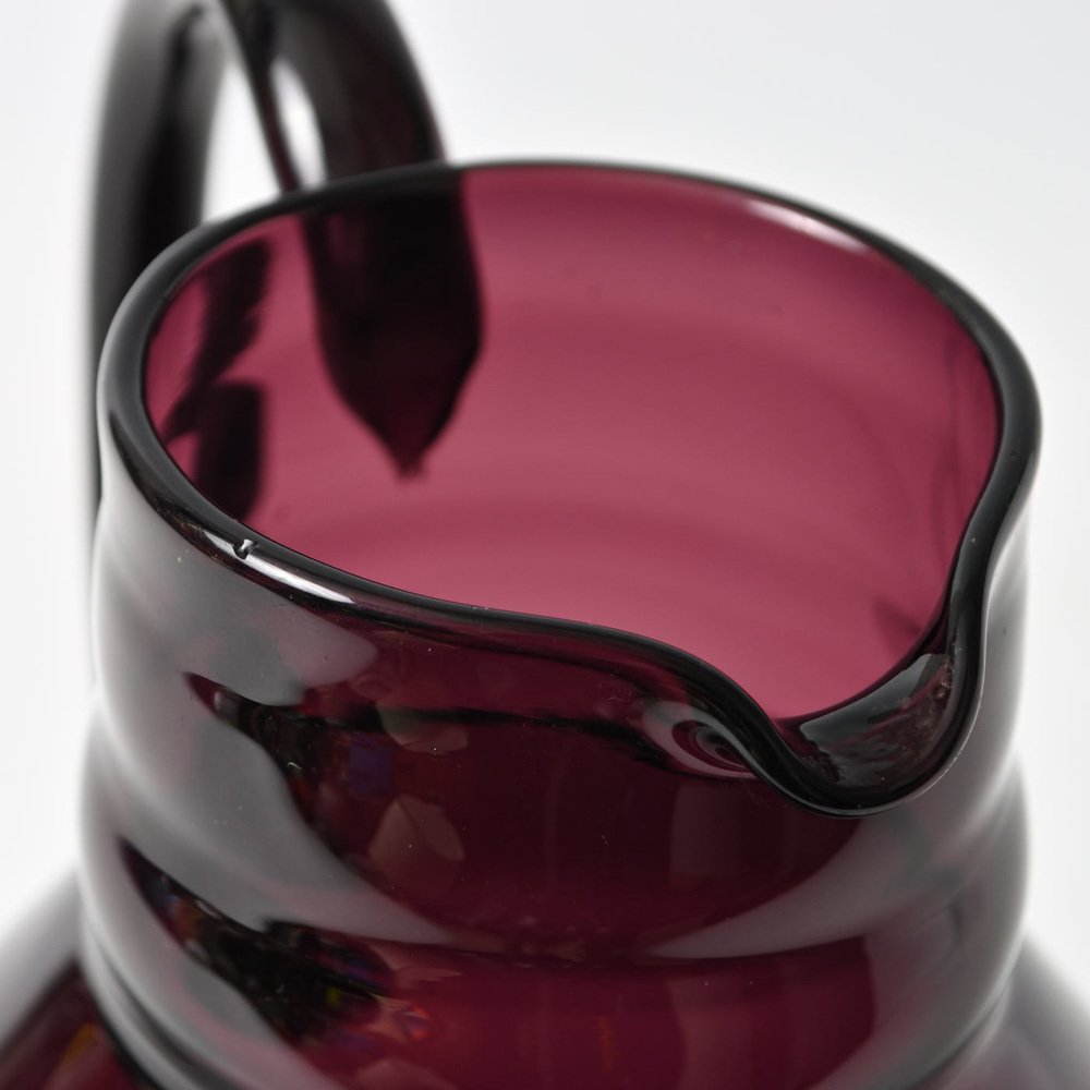 Art Deco Purple Glass Jug by Andries Dirk Copier for Royal Leerdam ...