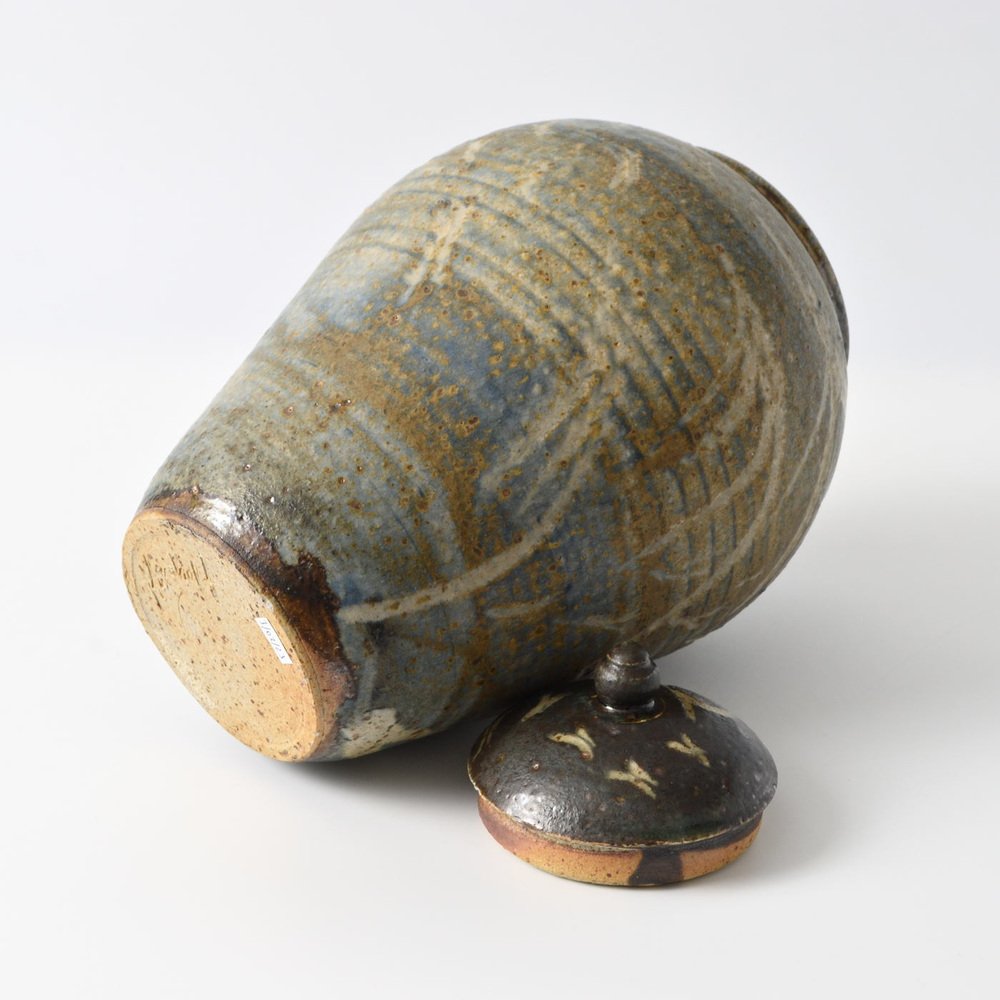 Danish Stoneware Studio Pottery Vase, 1970s for sale at Pamono