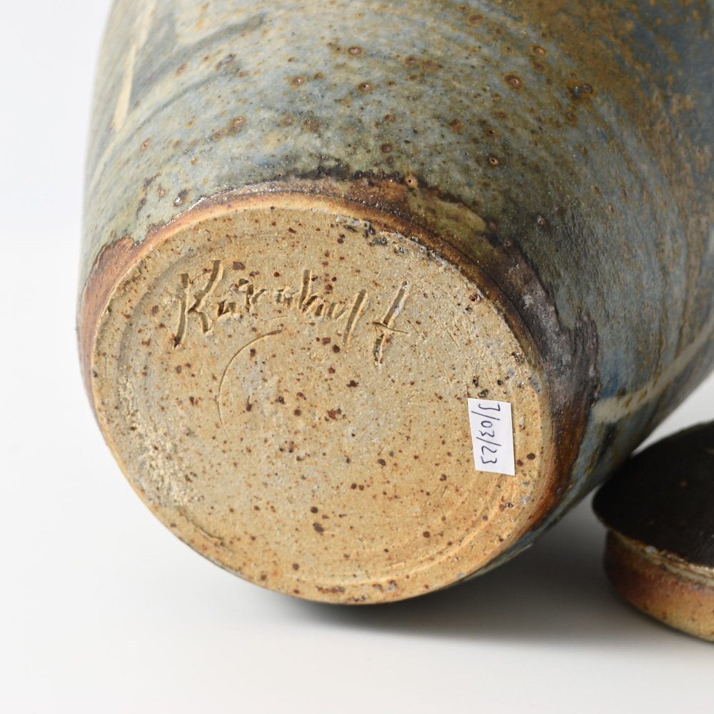 Danish Stoneware Studio Pottery Vase, 1970s for sale at Pamono