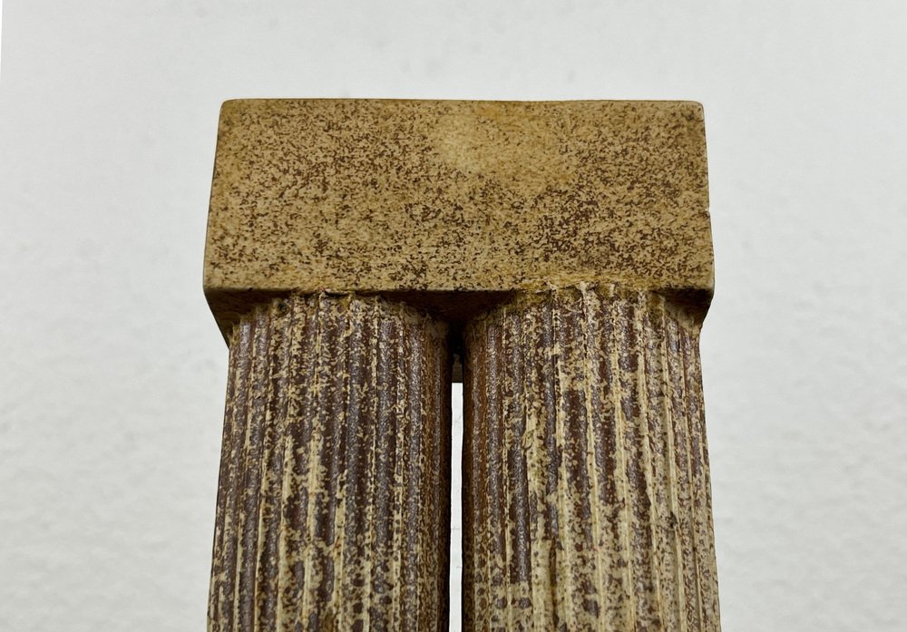 Klaus Lehmann, Postmodern Brutalist German Studio Pottery Column Art ...