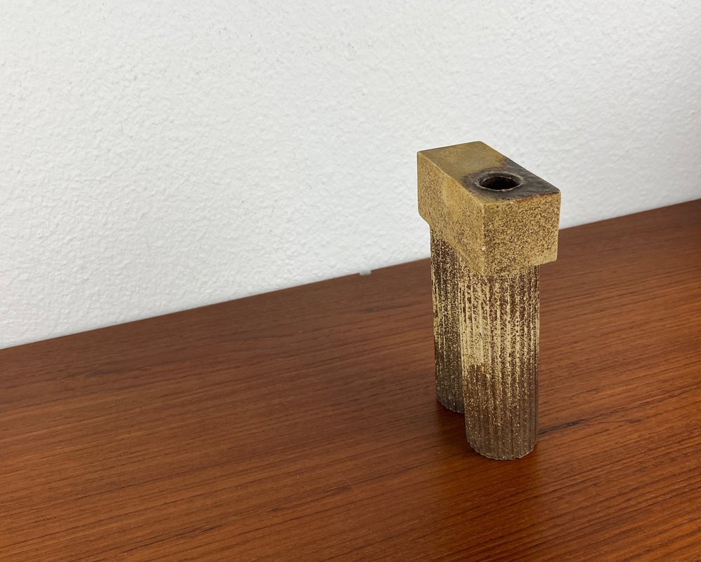 Klaus Lehmann, Postmodern Brutalist German Studio Pottery Column Art ...