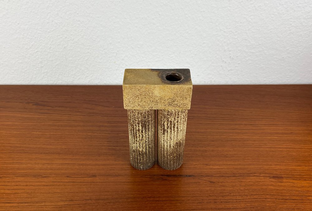 Klaus Lehmann, Postmodern Brutalist German Studio Pottery Column Art ...