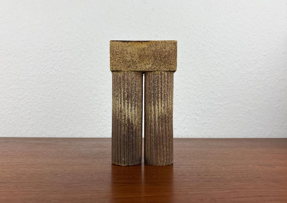 Klaus Lehmann, Postmodern Brutalist German Studio Pottery Column Art ...