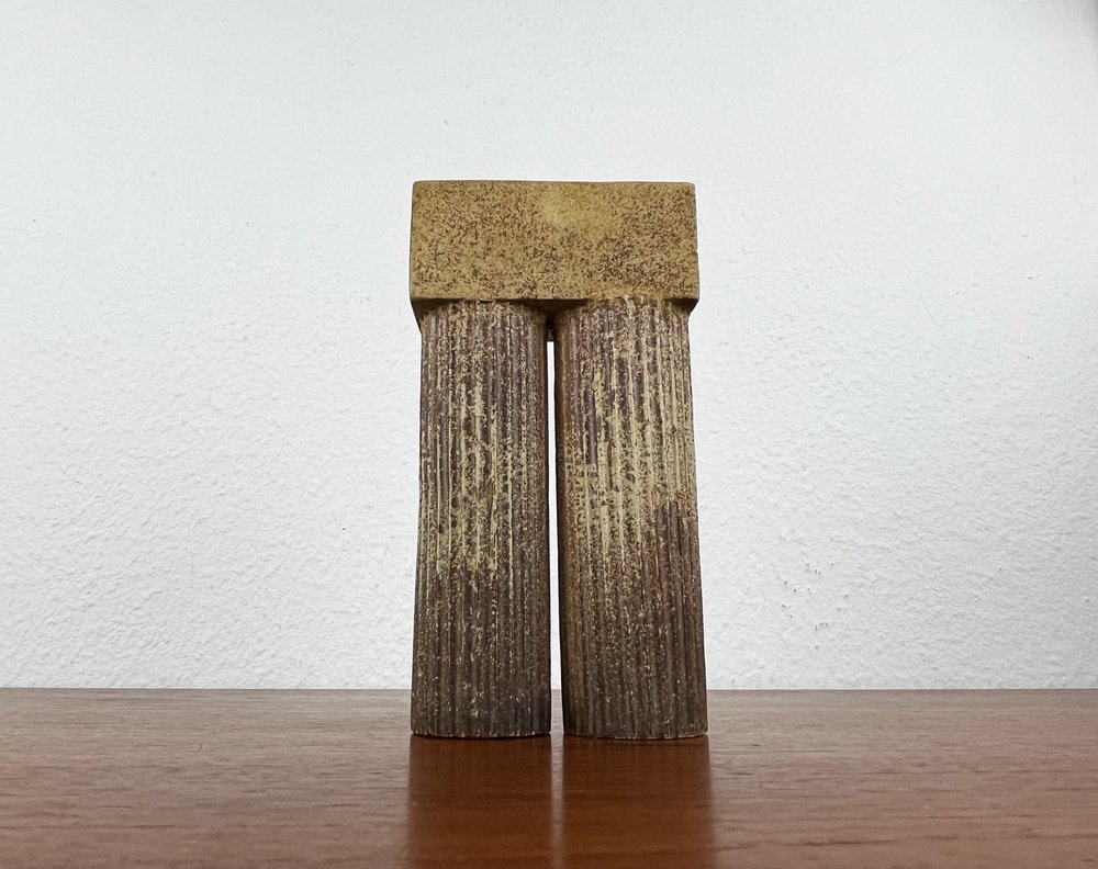 Klaus Lehmann, Postmodern Brutalist German Studio Pottery Column Art ...