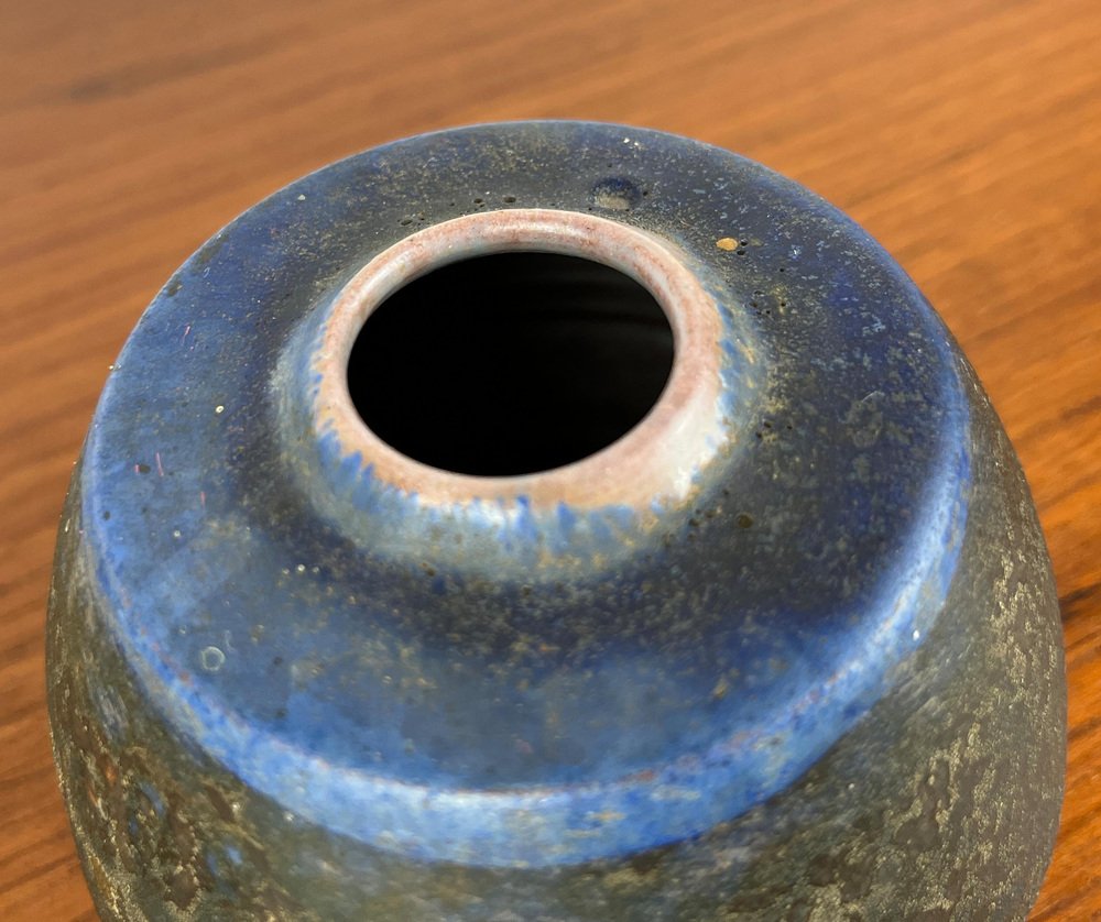 Mid-Century German Brutalist Studio Pottery Vase by Lu and Gerd Grove ...