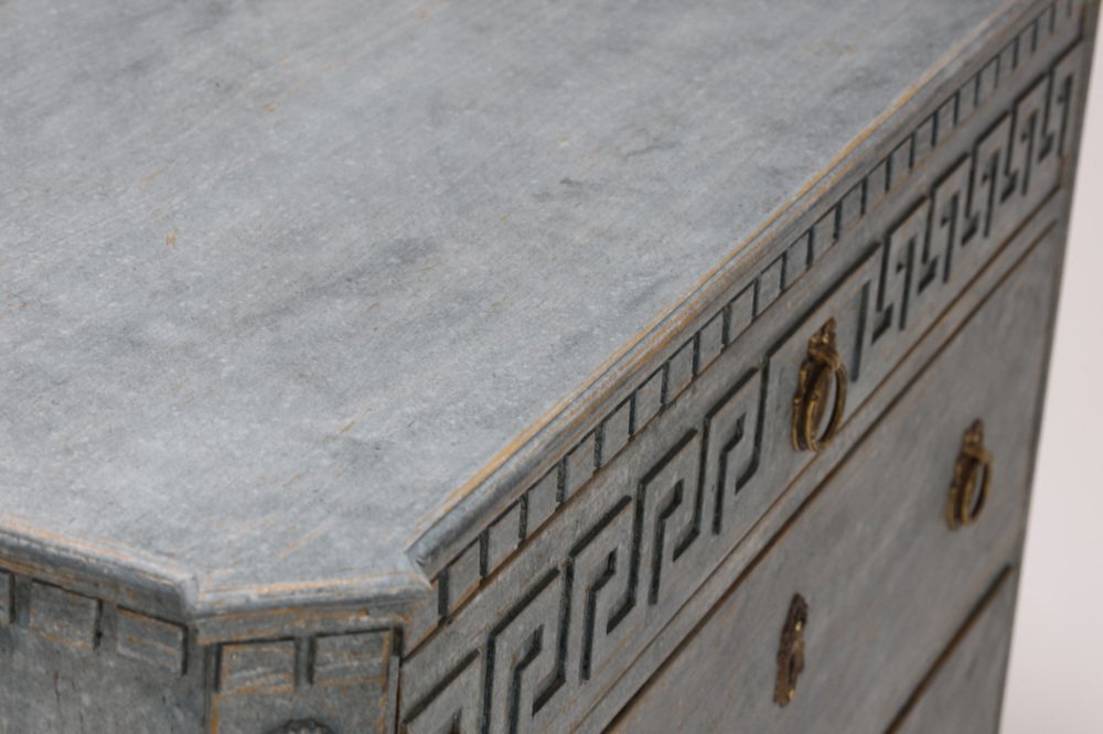 Twin Chests of Drawers with Meander Border, 1870s, Set of 2 for sale at ...