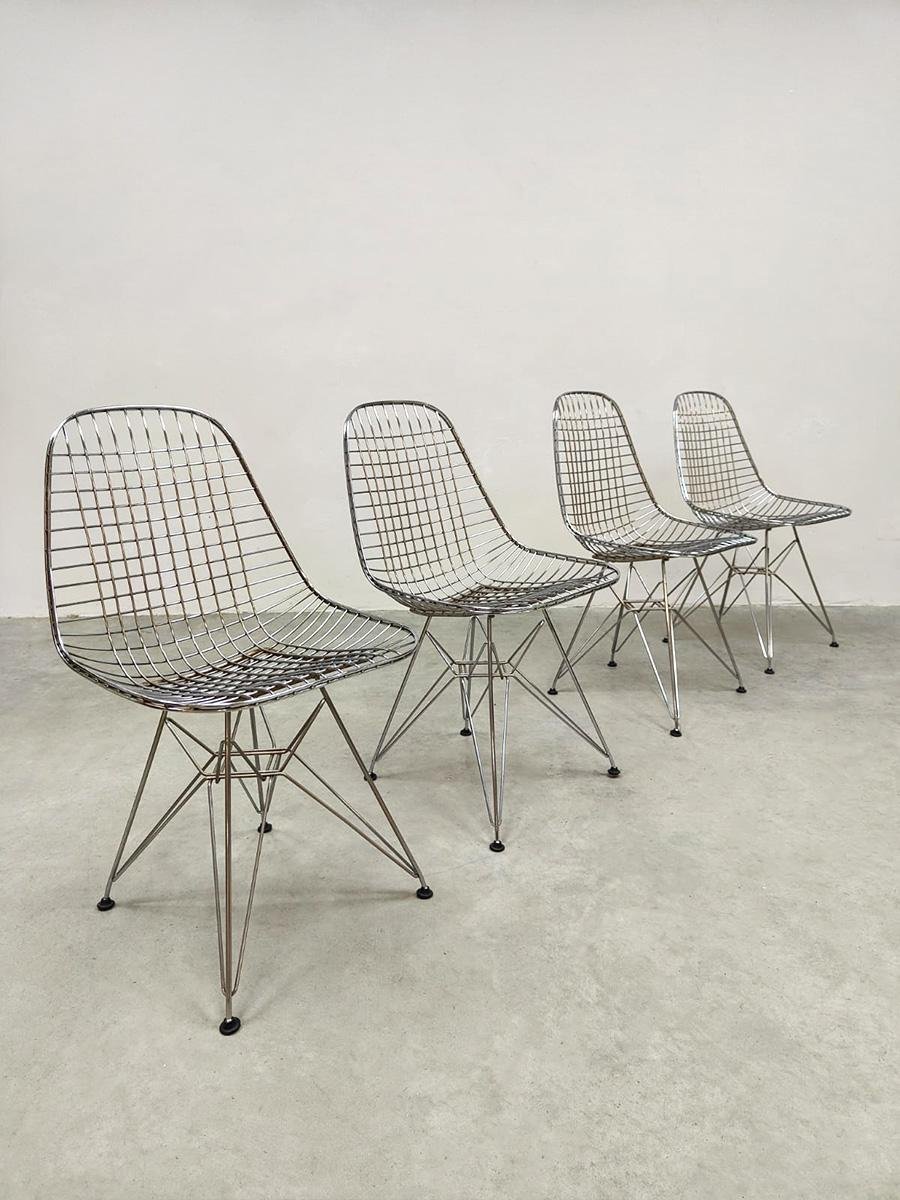 Vintage Wire Chair DKR Wire Chairs Charles and Ray Eames for Vitra ...