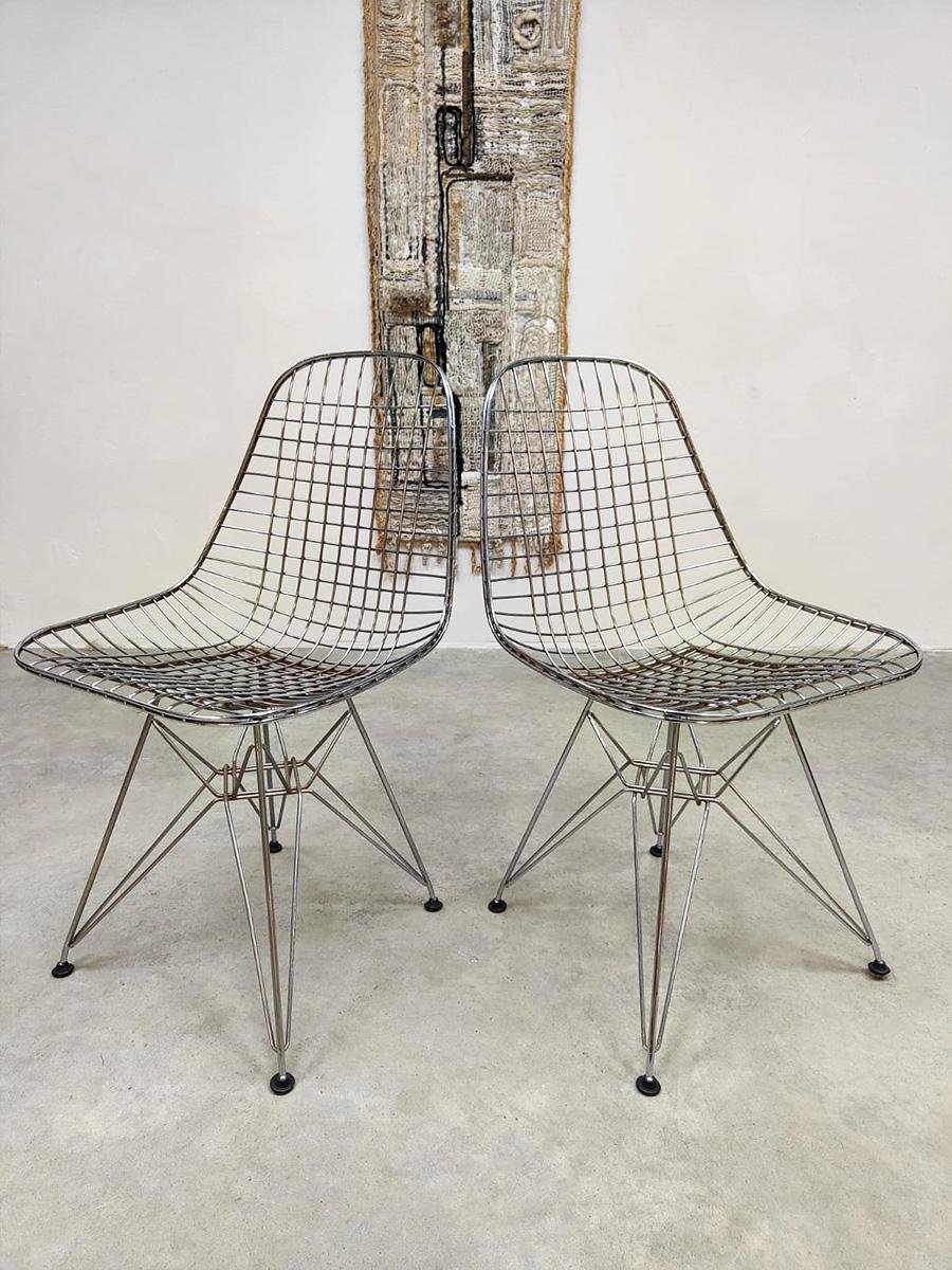 Vintage Wire Chair DKR Wire Chairs Charles and Ray Eames for Vitra ...