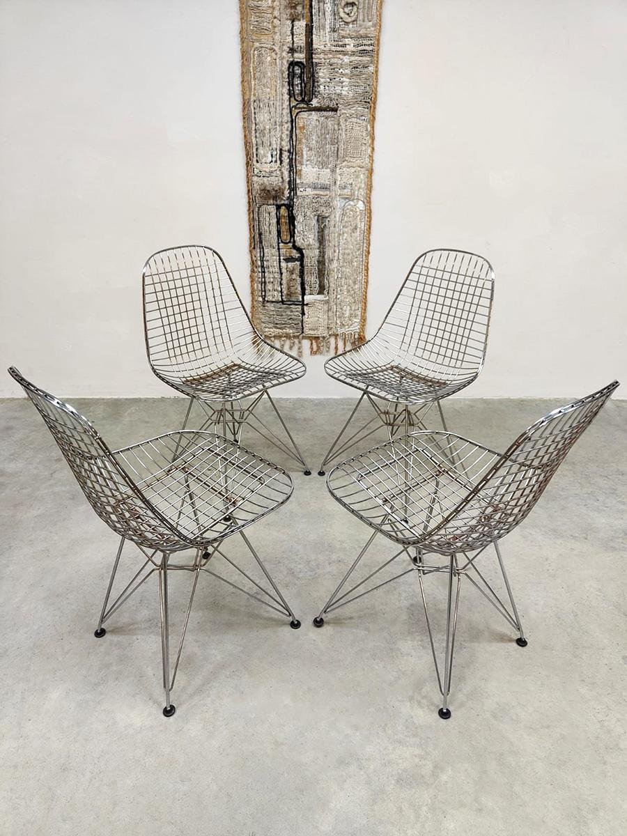 Vintage Wire Chair DKR Wire Chairs Charles and Ray Eames for Vitra ...