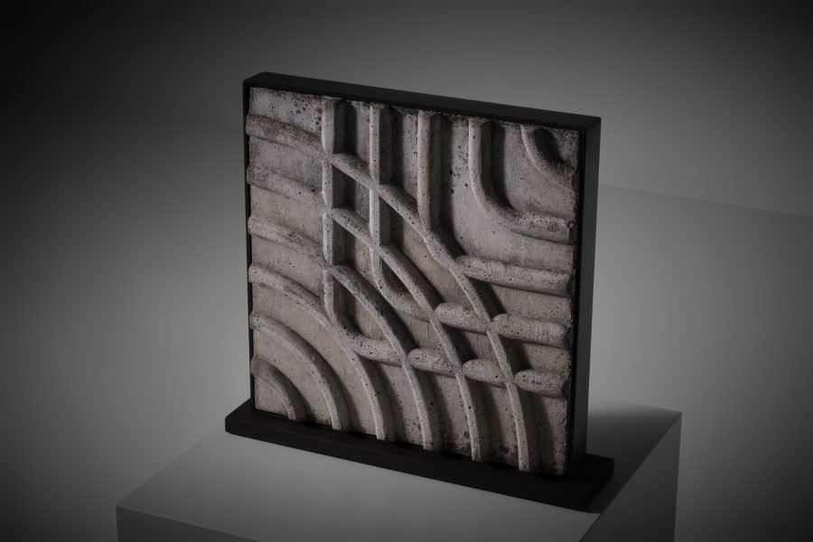 Concrete Relief Sculpture by Momcilo Milovanovic, 1970s for sale at Pamono