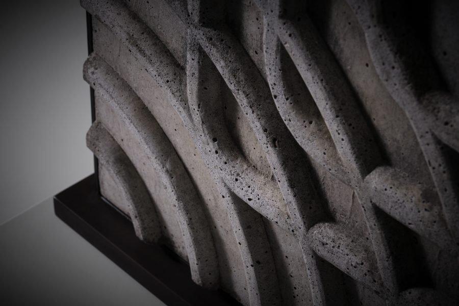 Concrete Relief Sculpture by Momcilo Milovanovic, 1970s for sale at Pamono