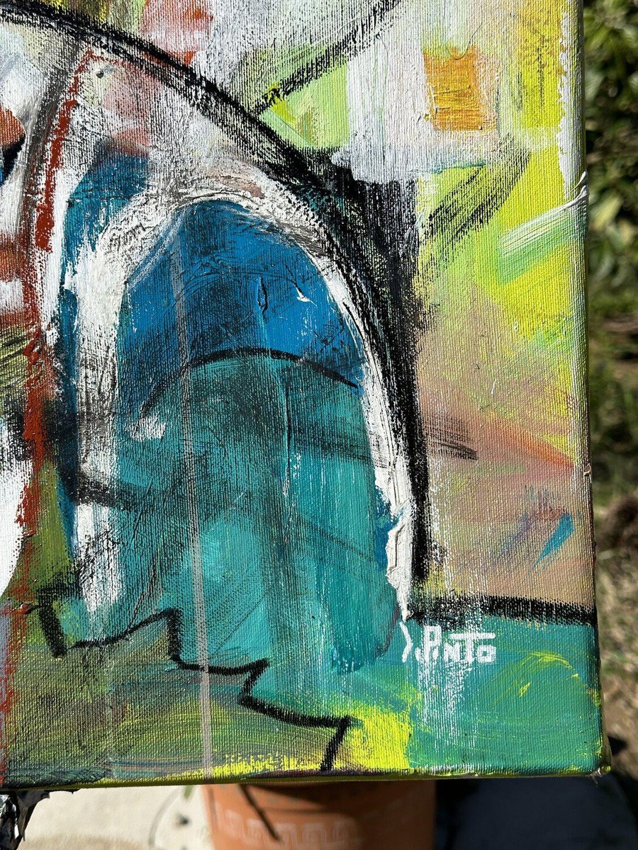 Federico Pinto Schmid, Occhi di bosco, 2024, Acrylic & Oil Pastel on Canvas for sale at Pamono