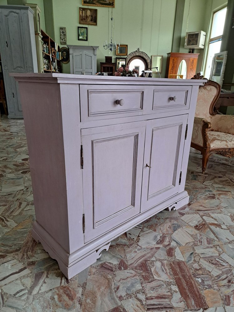 Lavender Lacquered Buffet Sideboard, 1980s for sale at Pamono