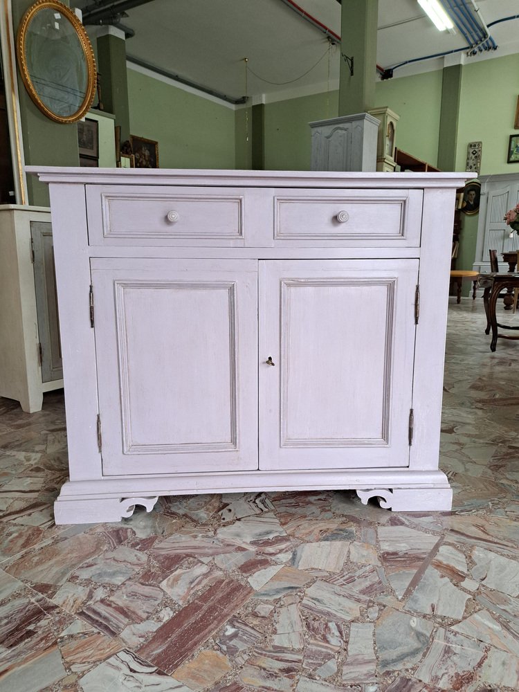 Lavender Lacquered Buffet Sideboard, 1980s for sale at Pamono