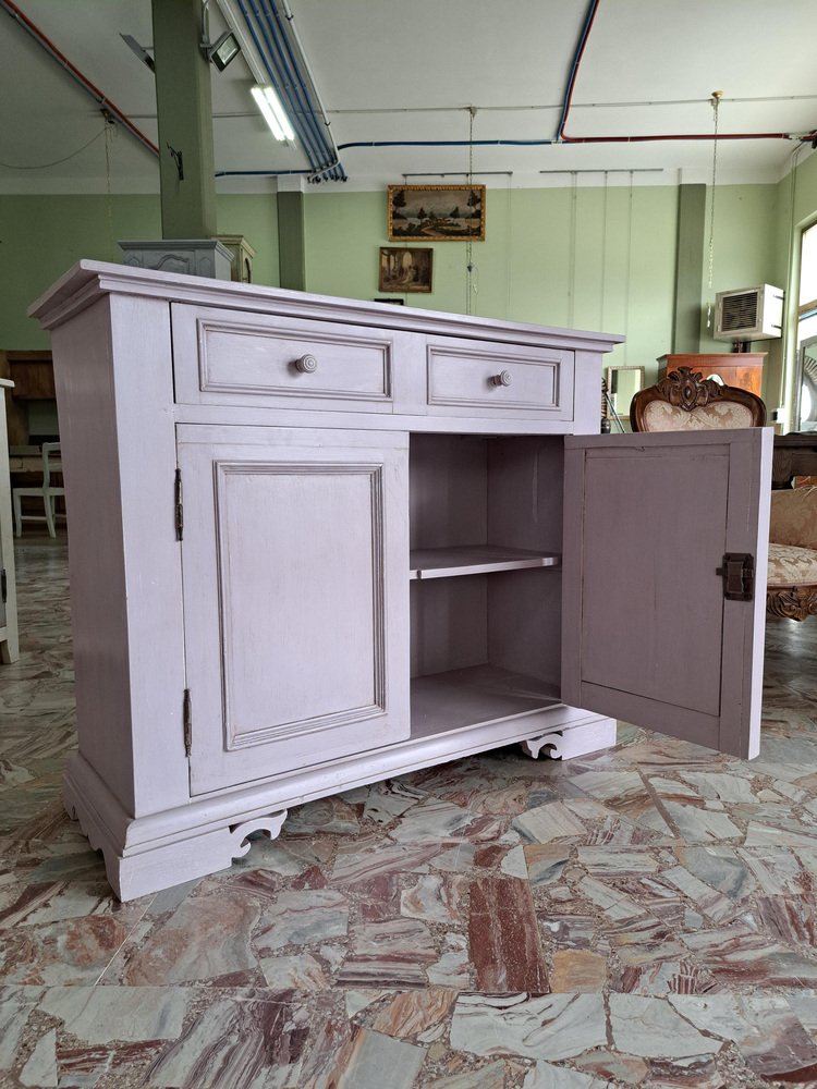 Lavender Lacquered Buffet Sideboard, 1980s for sale at Pamono