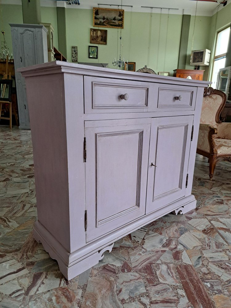 Lavender Lacquered Buffet Sideboard, 1980s for sale at Pamono
