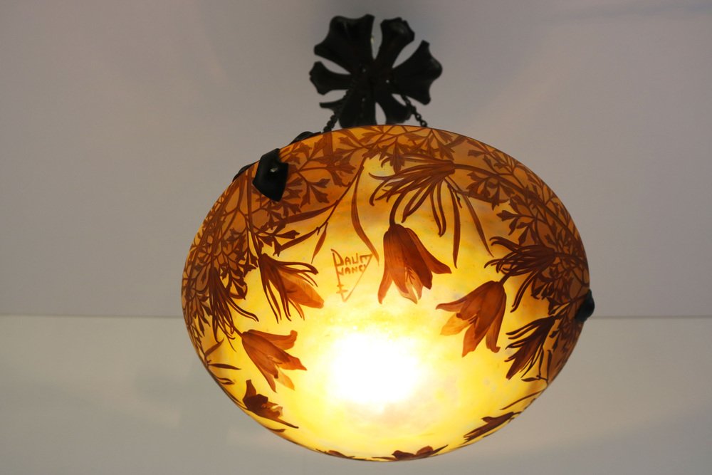 Art Nouveau Fleur De Lys Pendant Light from Daum Nancy, 1910s for sale ...