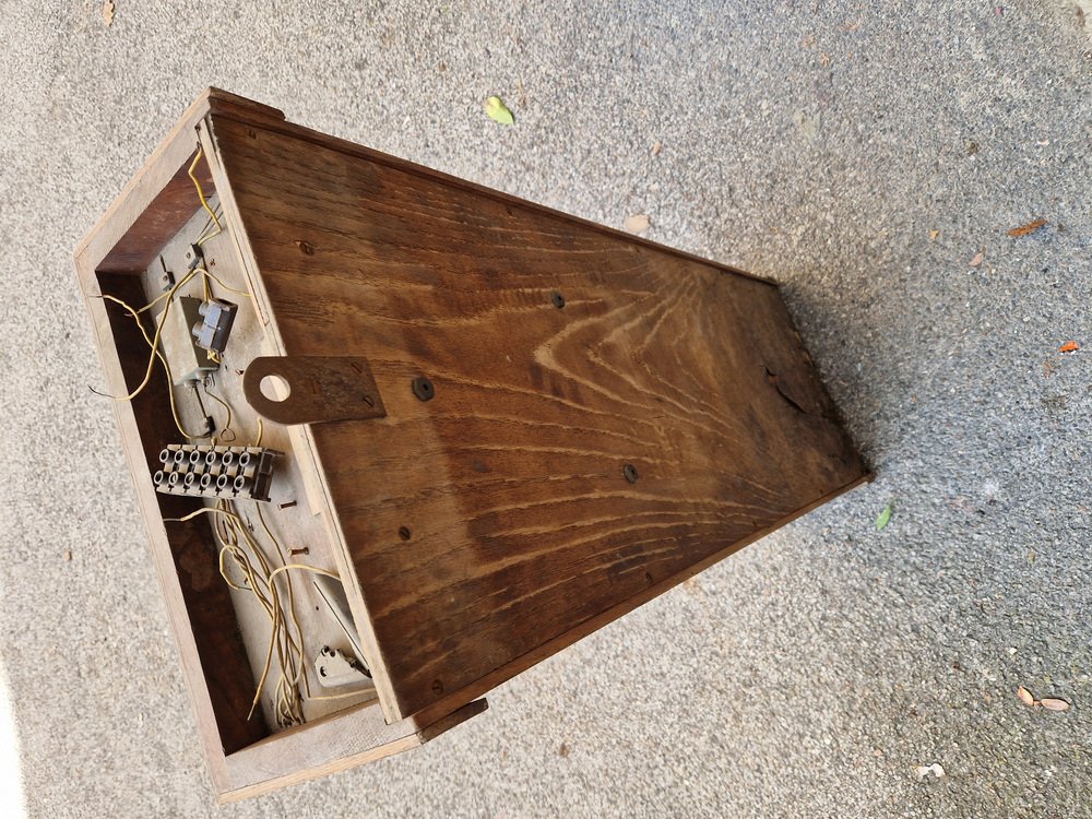 Vintage Pendulum Clock in Enrico Boselli Milano Wooden Case, 1940s for ...