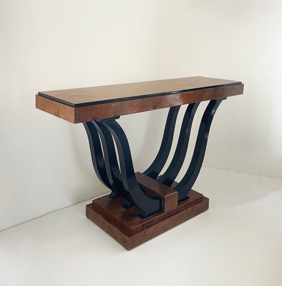 Art Deco Style Two-Tone Console, 1980s for sale at Pamono