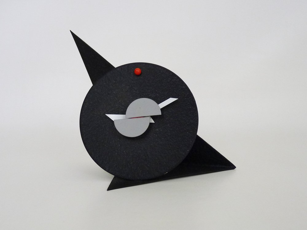 Table Clock attributed to Piero Papari, 1980s for sale at Pamono