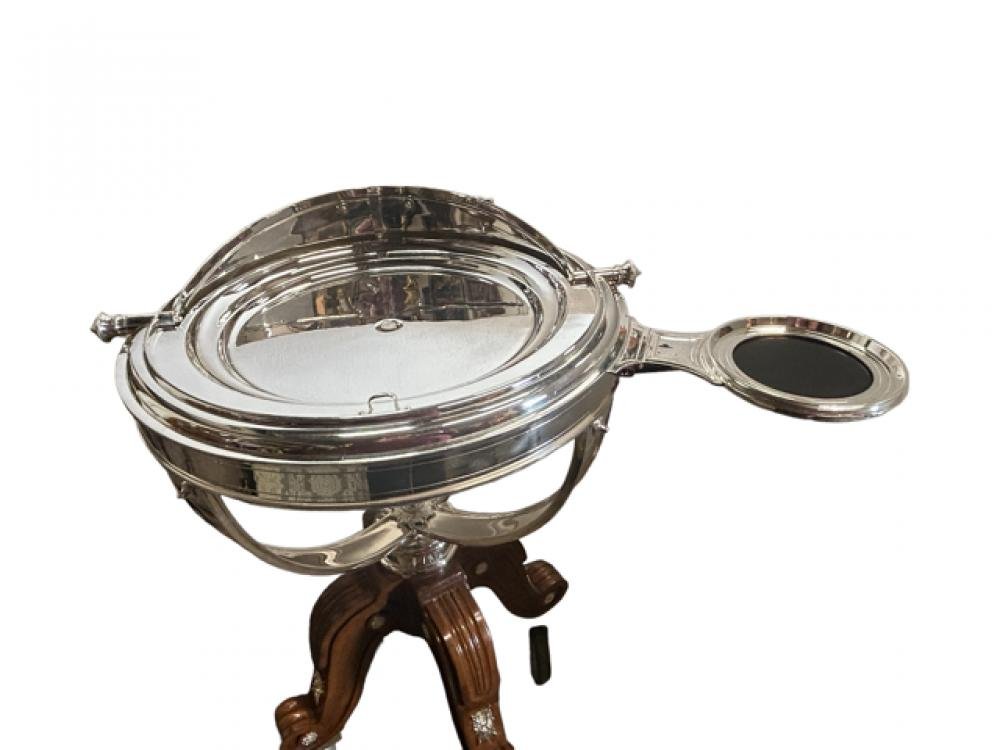 Victorian Silver-Plated Beef Trolley for sale at Pamono