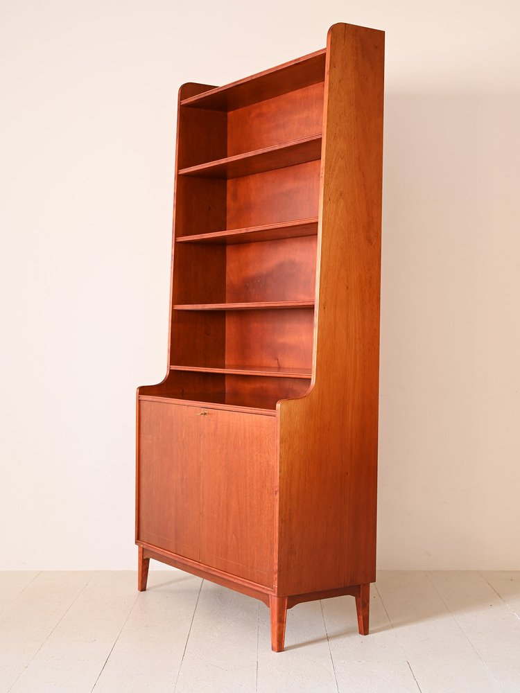 Swedish Bookcase with Lockable Doors, 1960s for sale at Pamono