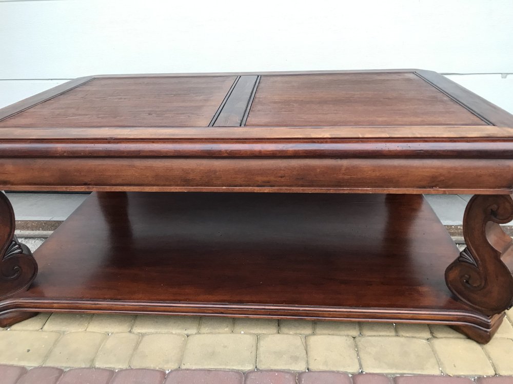 Exclusive Coffee Table in Teak Wood by Markor. , 1980s for sale at Pamono