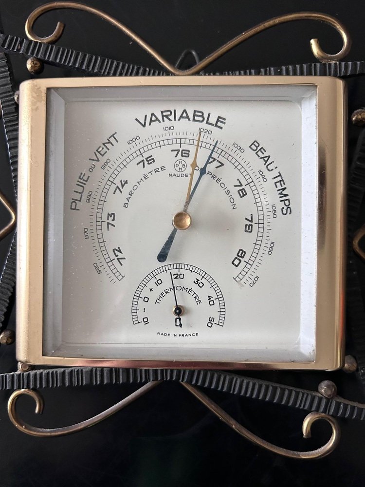 Vintage Barometer Naudet, 1950s for sale at Pamono