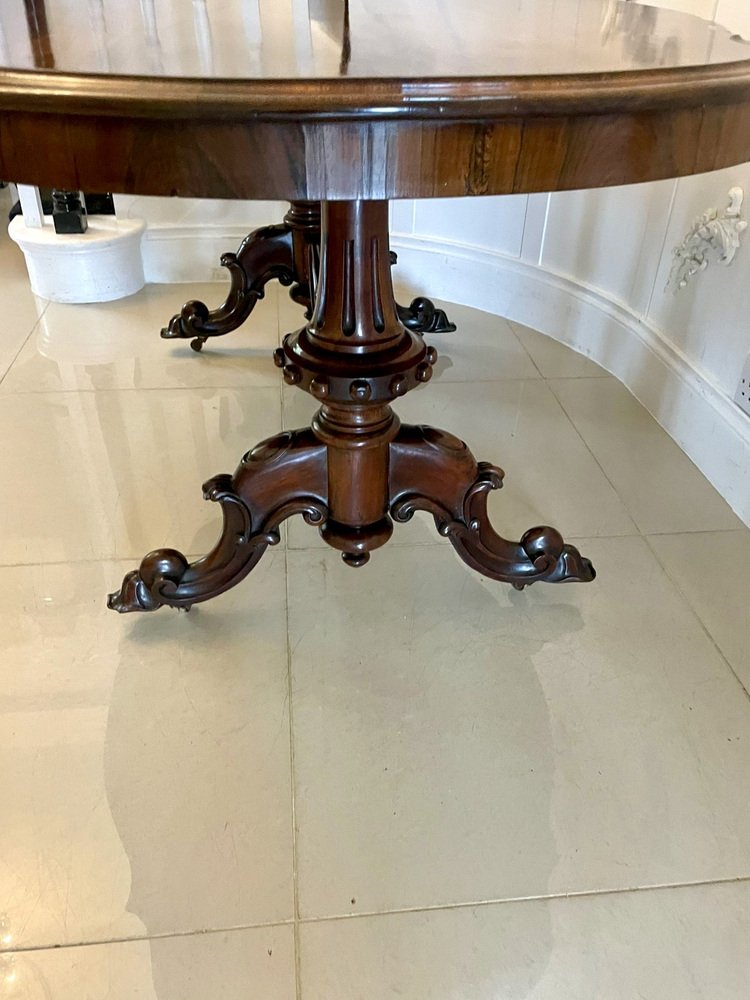 Large Victorian Rosewood Dining Table, 1850s for sale at Pamono