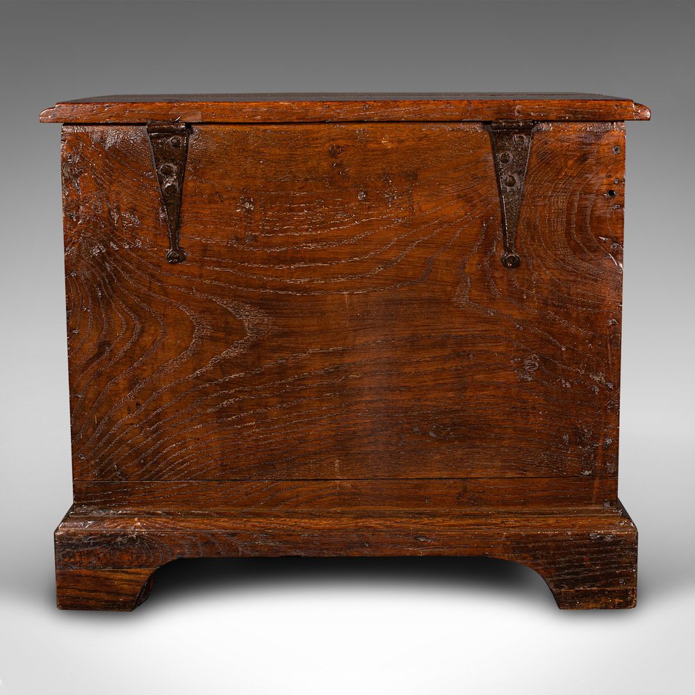 Antique English Oak Storage Chest, 1780s for sale at Pamono