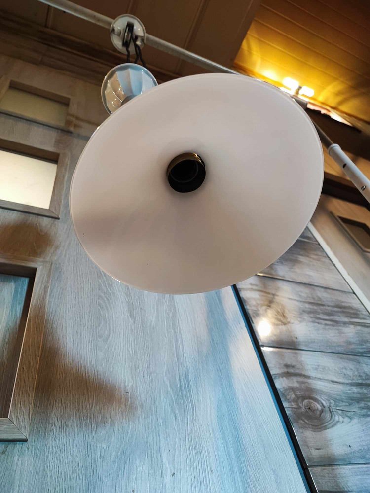 Porcelain Counterweight Ceiling Light, 1920s for sale at Pamono