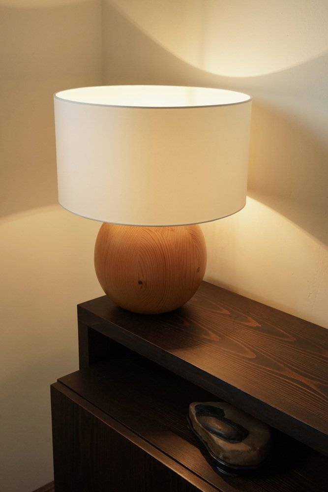 Swedish Pine Table Lamp from Marslöjd, 1970s for sale at Pamono