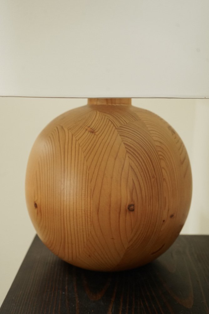 Swedish Pine Table Lamp from Marslöjd, 1970s for sale at Pamono