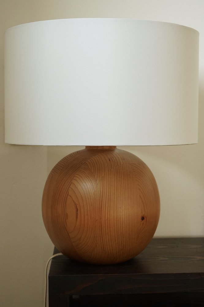 Swedish Pine Table Lamp from Marslöjd, 1970s for sale at Pamono