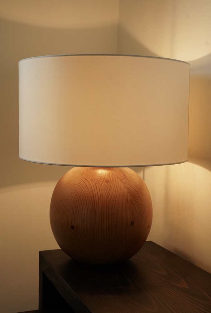 Swedish Pine Table Lamp from Marslöjd, 1970s for sale at Pamono